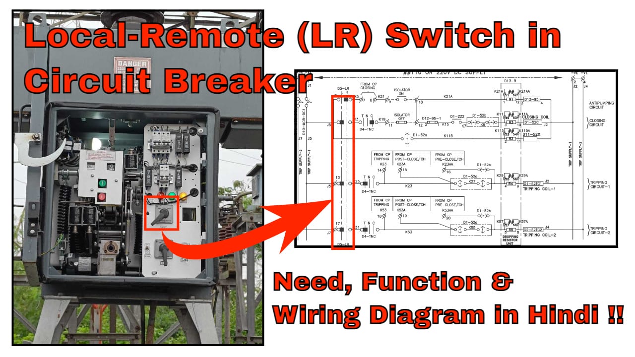 Local Remote Switch Wiring Diagram in HV/EHV Substation Circuit Breaker ...